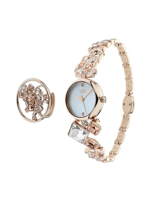 Buy Titan NQ95106WM01F Raga Cocktails Analog Watch for Women with Ring ...