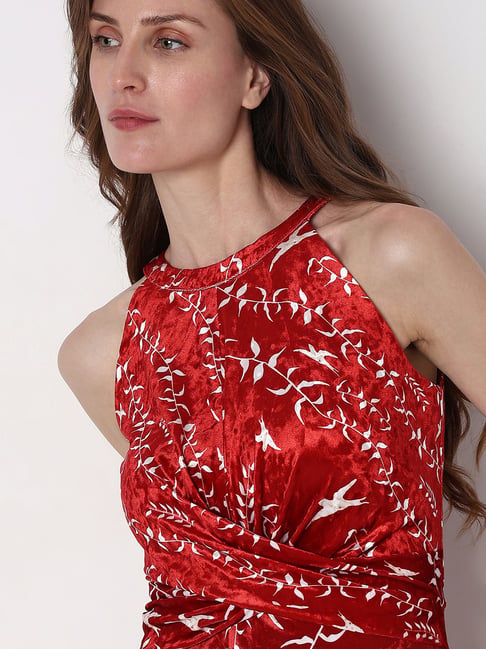 Women's Clothing Vero Moda Western wear Red & White Dresses with ...