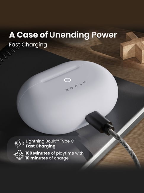 Buy Boult Audio W40 In Ear BT Earbuds (Ivory White, True Wireless ...