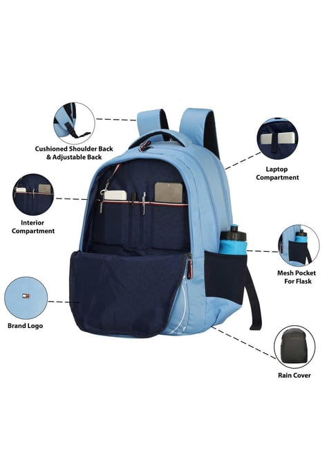 Tommy Hilfiger Peyton 34 Ltrs Blue Medium Laptop Backpack