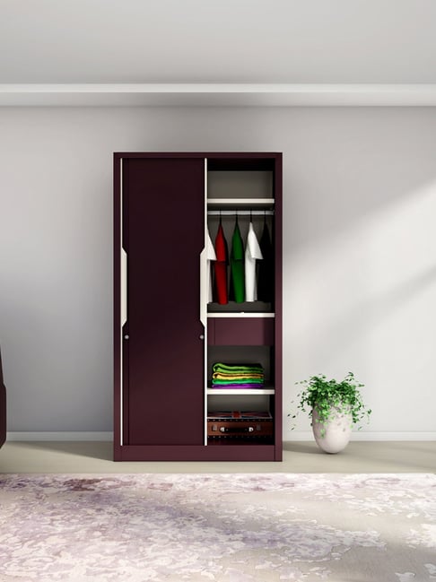 Shell wine red godrej almirah store