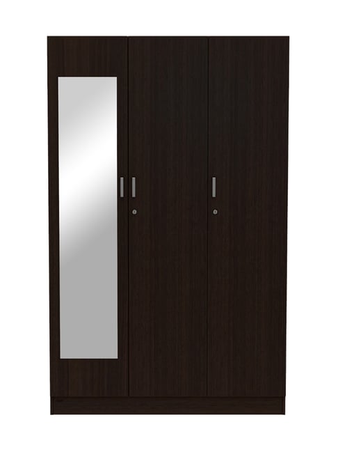 Godrej Interio Genesys 3 Door Wooden Wardrobe Cola Rain 1 Year Warranty 1 Drawer