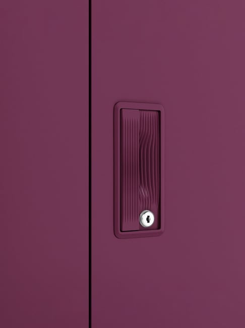 Godrej Interio Slimline 3-Door Steel Almirah, Purple (1-Year Warranty ...