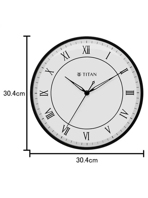 Buy Titan W0022MA02 Black Metal Wall Clock at Best Price @ Tata CLiQ