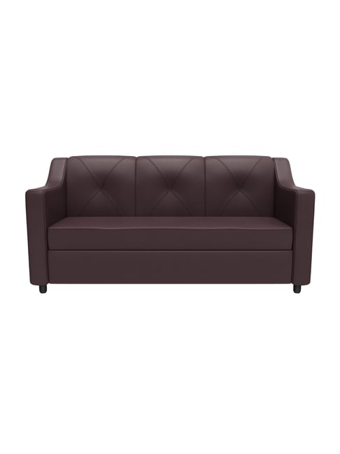 Godrej Interio Monarch 3-Seater Leatherette Sofa, 1-Year Warranty ...
