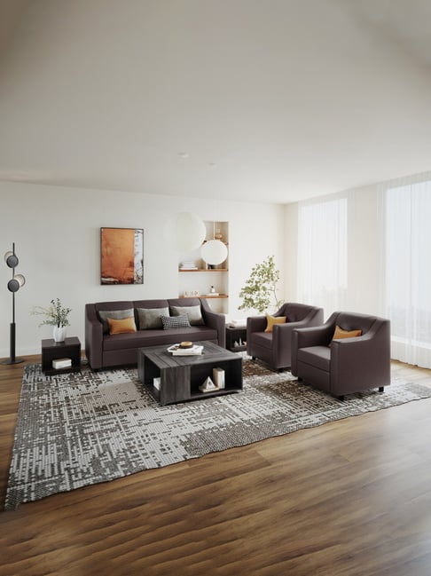 Buy Godrej Interio Monarch Maroon Pinewood Sofa at Best Price @ Tata CLiQ