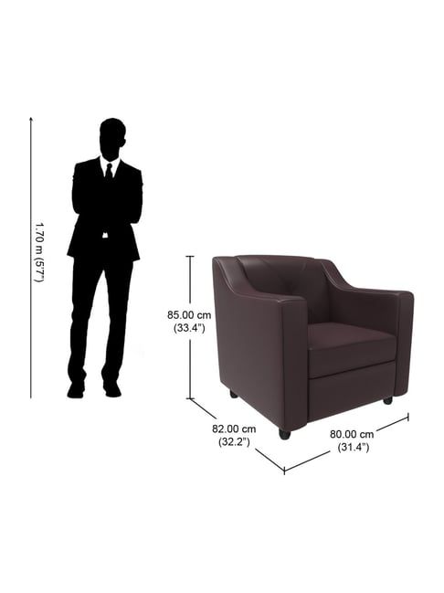 Buy Godrej Interio Monarch Maroon Pinewood Sofa at Best Price @ Tata CLiQ