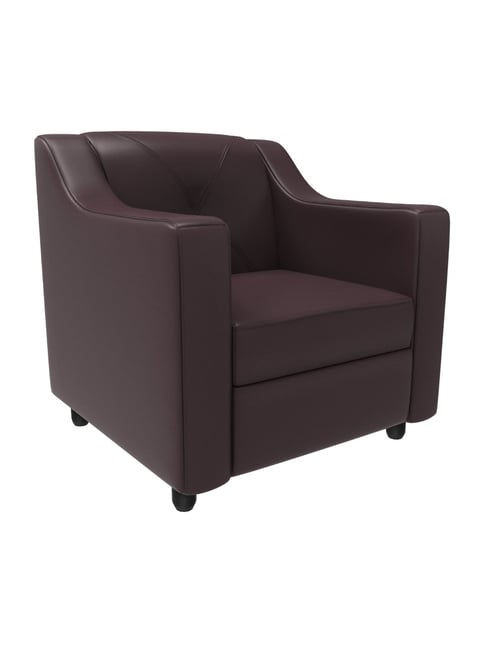 Buy Godrej Interio Monarch Maroon Pinewood Sofa at Best Price @ Tata CLiQ