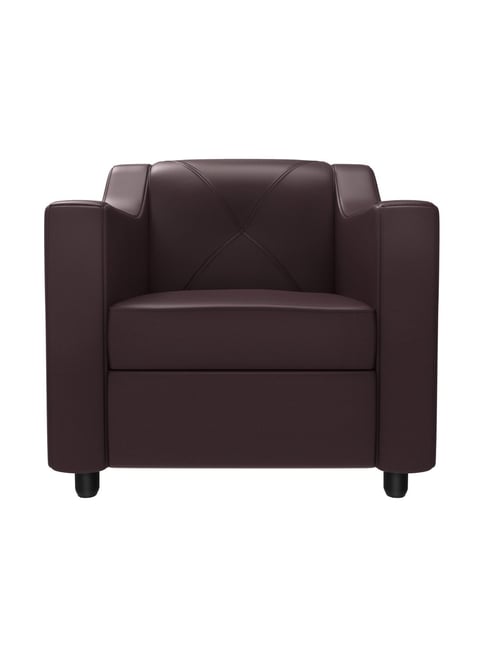 Buy Godrej Interio Monarch Maroon Pinewood Sofa at Best Price @ Tata CLiQ