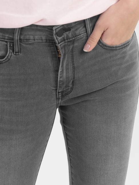 Levi s 711 Grey Skinny Fit Mid Rise Jeans