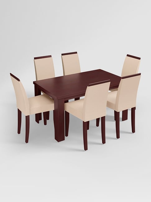 Buy Godrej Interio Rose Beige Wood Dining Chair (Set of 2) at Best ...