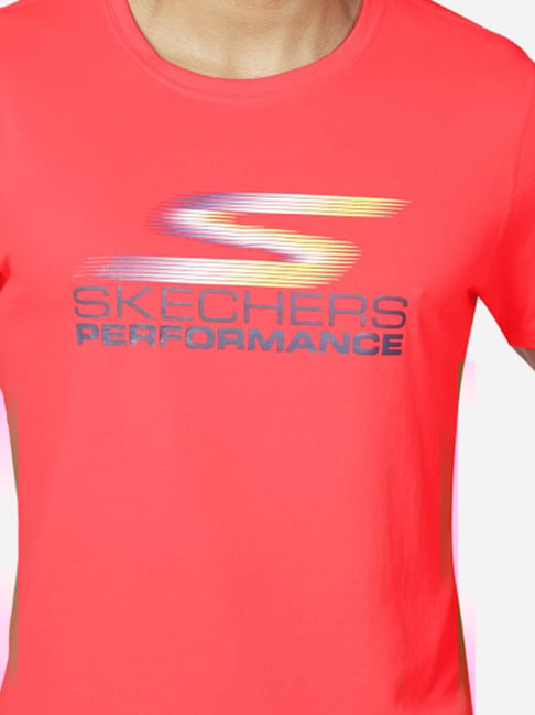 Skechers t shirt mens pink store