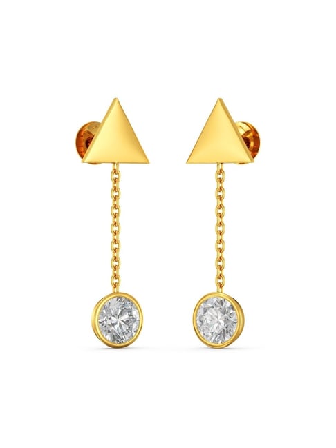 Buy Joyalukkas 22k Gold Burnished Drop Earrings for Women Online At ...