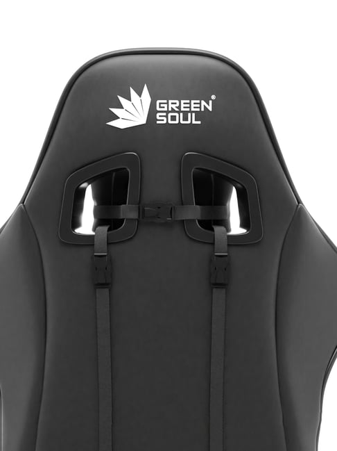 Green Soul Ghost Black Leather High Back Gaming Chair