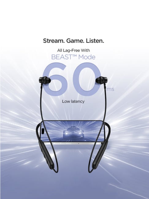 Boat Rockerz 111 In Ear Bluetooth Neckband with 40H Playback & ENx ...