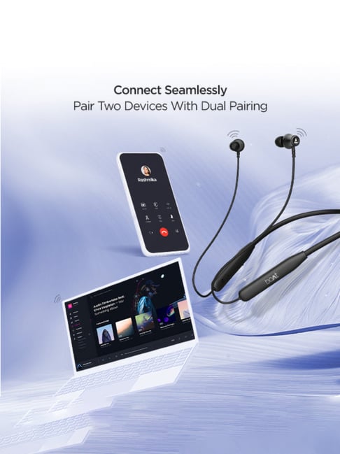 Boat Rockerz 111 In Ear Bluetooth Neckband with 40H Playback & ENx ...