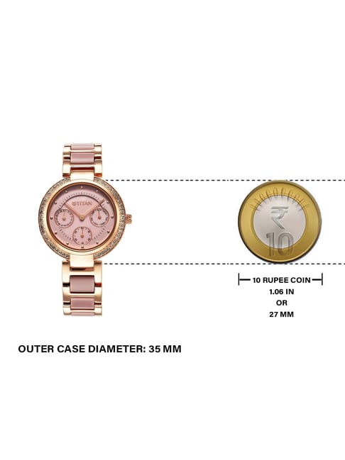 Buy Titan 95187KD02 Acetate Glam Analog Watch for Women Online At Best ...