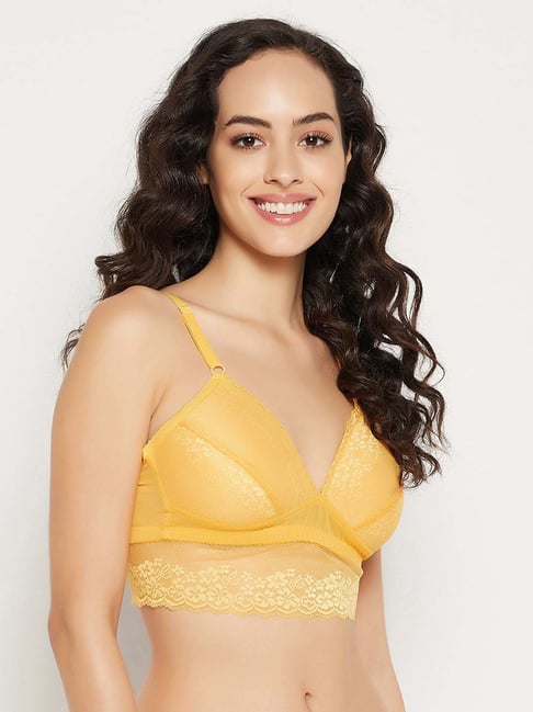 Clovia Yellow Bralette Bra