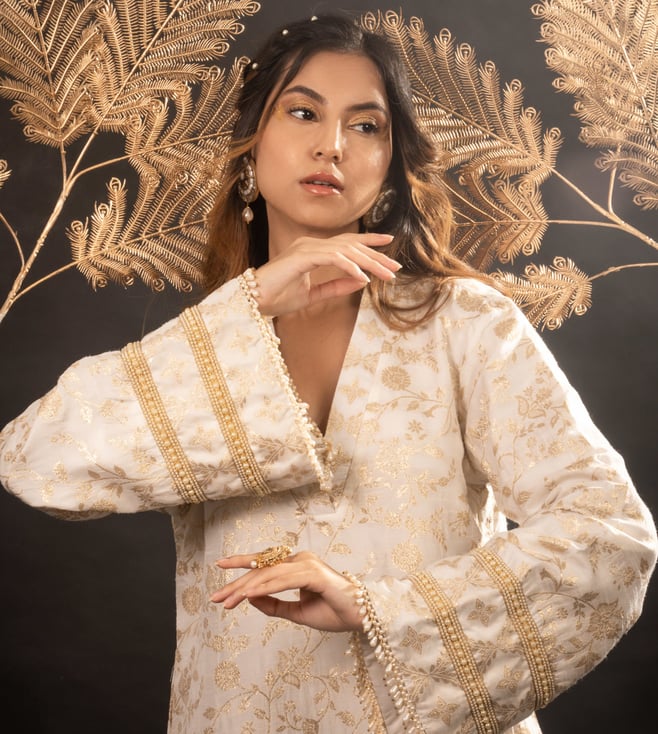 Buy Monk and Mei Soul of Swan Gracy Pakistani Kurta Set for Women ...