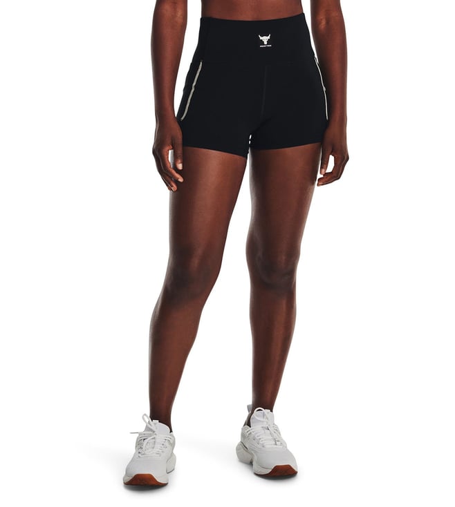 Under Armour Black Project Rock Meridian Super Fit Shorts