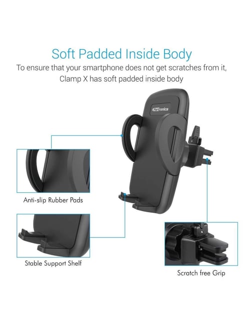 Buy Portronics CLAMP X POR-1101 Car-Vent Mobile Holder (Black) Online ...