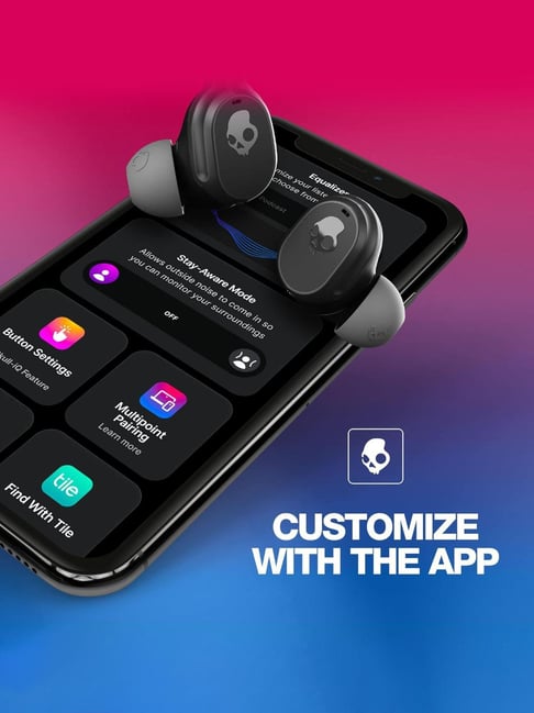 Skullcandy Mod in-Ear Bluetooth Earbuds with 34 Hr Battery (Black, True ...