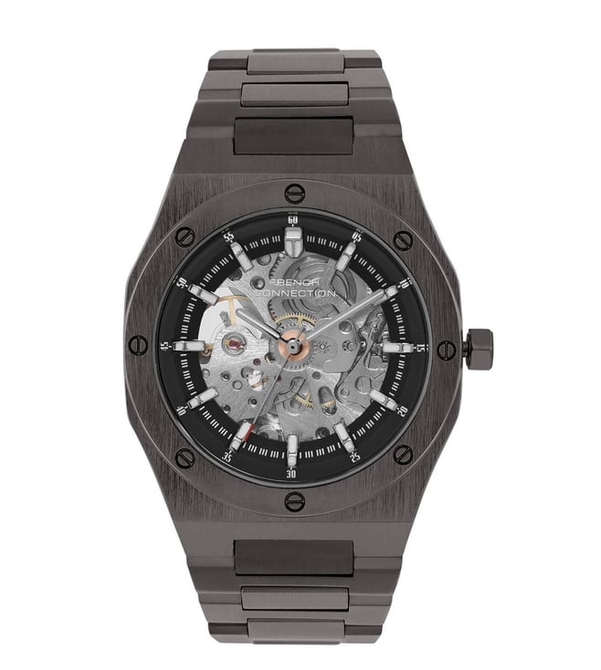 Buy French Connection Fca02-2 Skeleton Automatic Watch For Men Online ...
