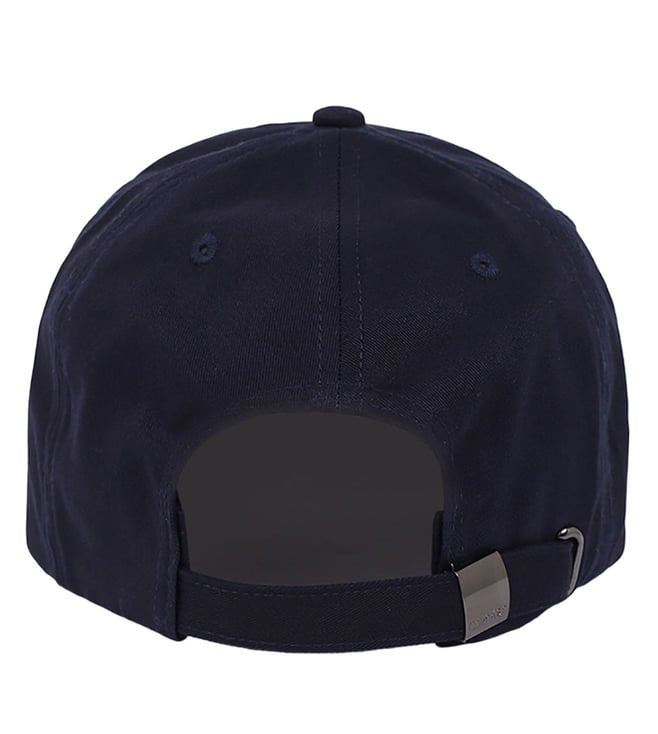 Calvin Klein Navy Bombed Metal Baseball Cap