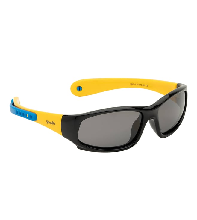 Nick Sponge Bob SB 010 C2 Grey Polarized Rectangular Sunglasses for Kids