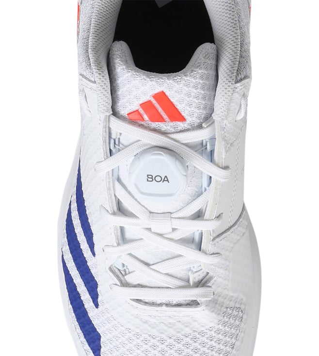 Buy Adidas Men's Adipower Vector Mid 20 White Cricket Shoes Online ...
