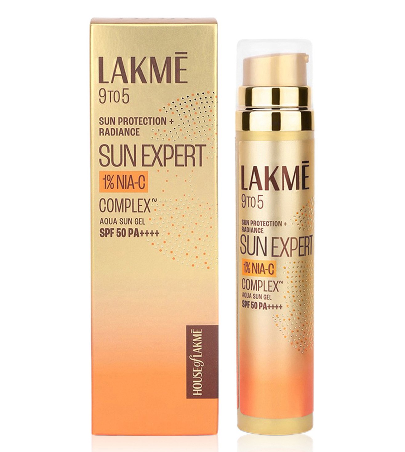 Buy Lakme 9to5 Sun Expert 1 Nia C Complex Aqua Sun Gel SPF 50 PA 56 gm Online On Tata CLiQ Palette