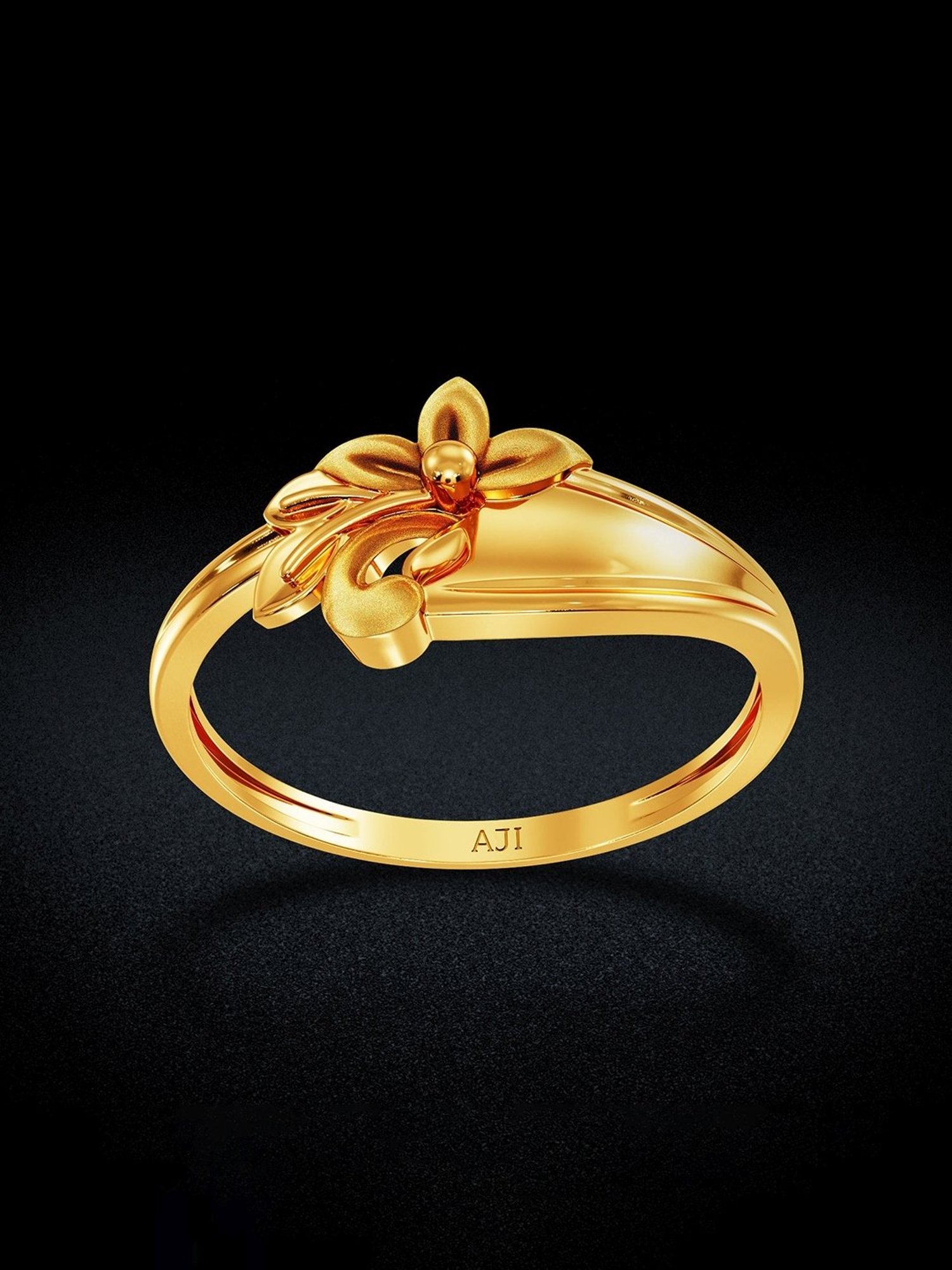 Buy Joyalukkas 22k Flowery Gold Ring for Women Online At Best Price Tata CLiQ