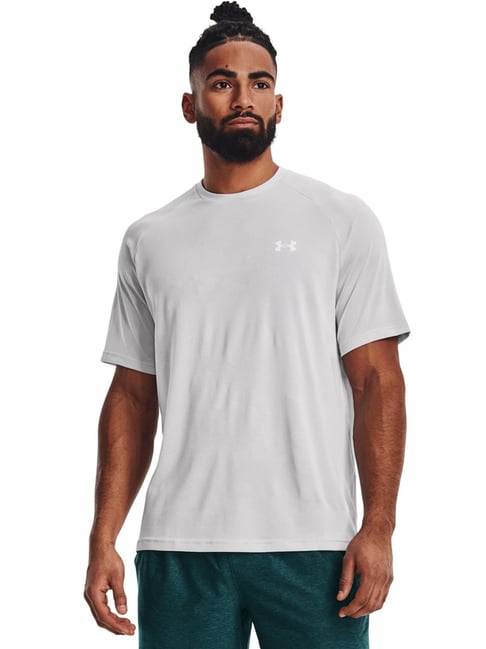 Buy Under Armour Grey Loose Fit Printed Sports T Shirt for Mens Online Tata CLiQ