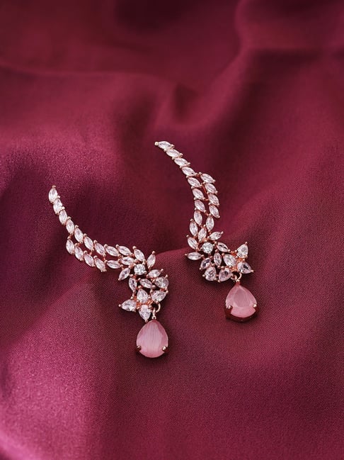 Pink earrings online store