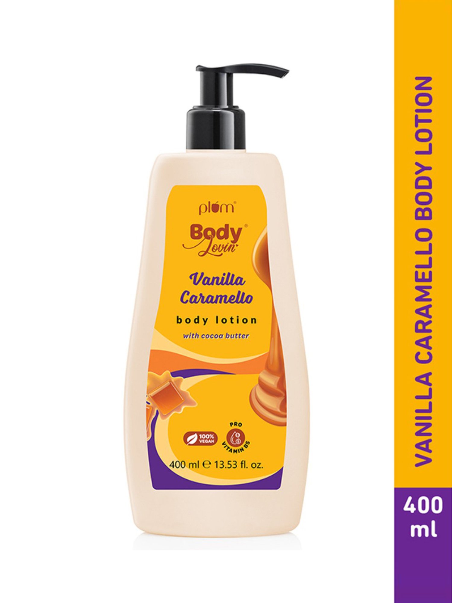 Plum BodyLovin' Vanilla Caramello Body Lotion with Cocoa Butter - 400 ml