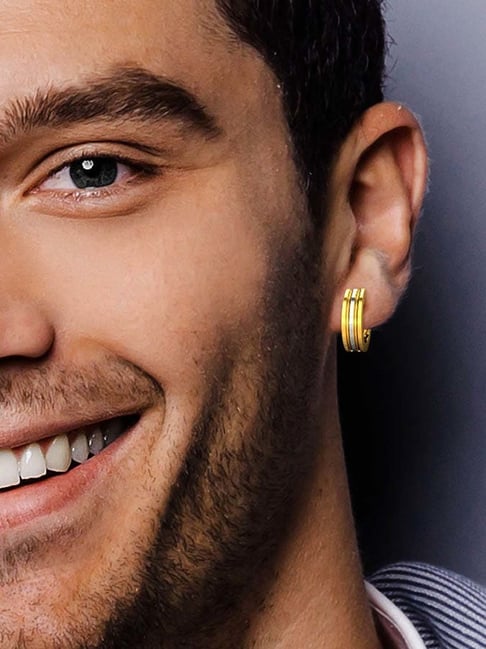 Mens Gold Hoop Earrings