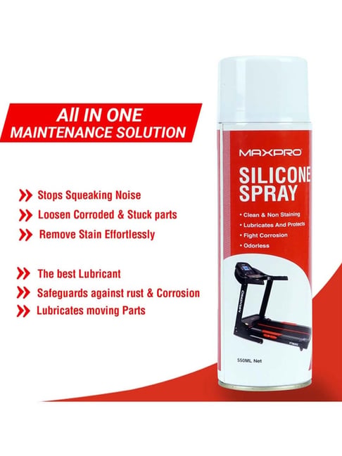 MAXPRO Silicone Oil Lubricant Spray 550ml for Treadmill- Made in India ...
