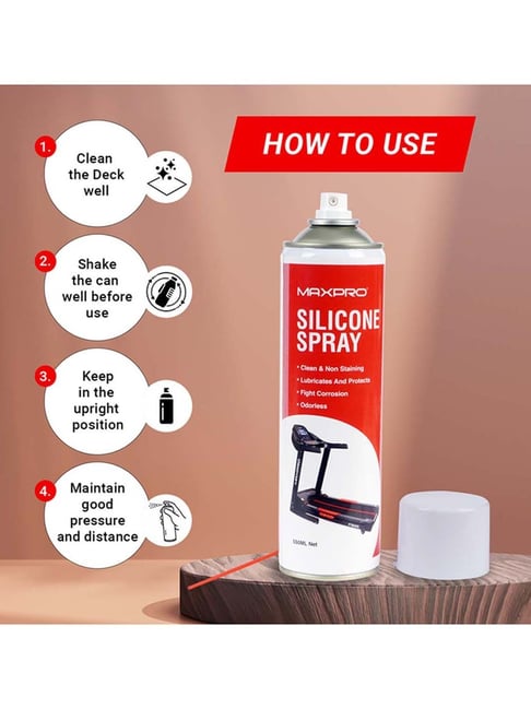 MAXPRO Silicone Oil Lubricant Spray 550ml for Treadmill- Made in India ...