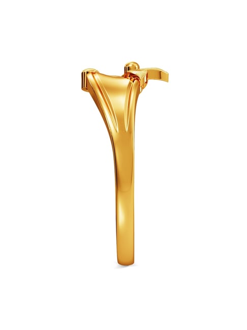 Buy Joyalukkas 22k Flowery Gold Ring for Women Online At Best Price ...