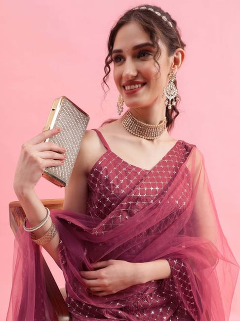 Women's Clothing Maroon Suits for Ethnic Wear by Skylee