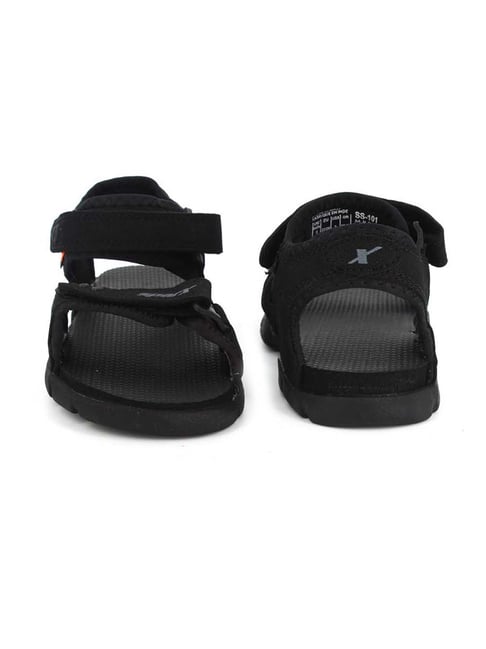 Black Sandals & Floaters for Men by Sparx