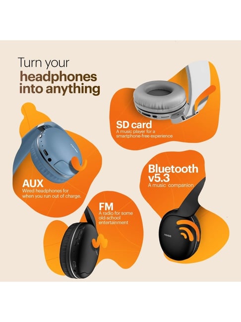 Noise Two Wireless On-Ear Headphones with 50 Hours Playtime, Low ...