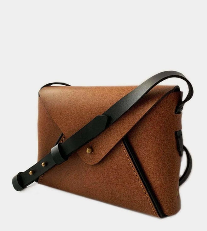 Buy Nappa Dori Tan Envelope Sling Bag Online @ Tata CLiQ Luxury