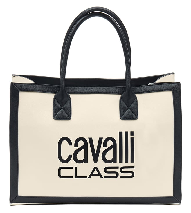 Buy Cavalli Class Cream & Black MODENA Medium Shopper Bag for Women ...