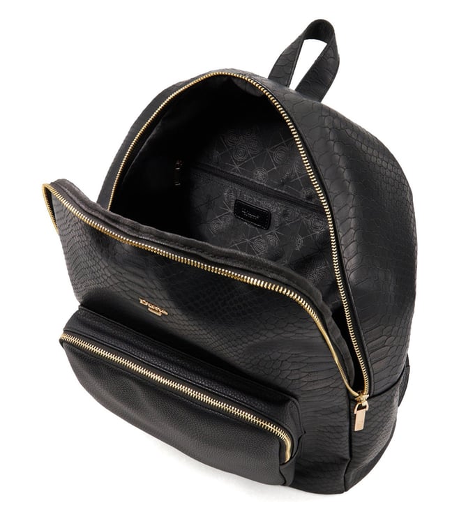 Dune London Black DARLOTTO Animal Effect Backpack
