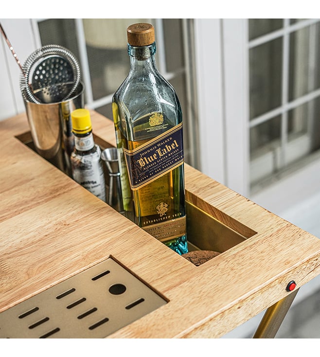 Buy HAUS OF BARS by SpeedX Matte Gold Model J Bar Table Online @ Tata ...