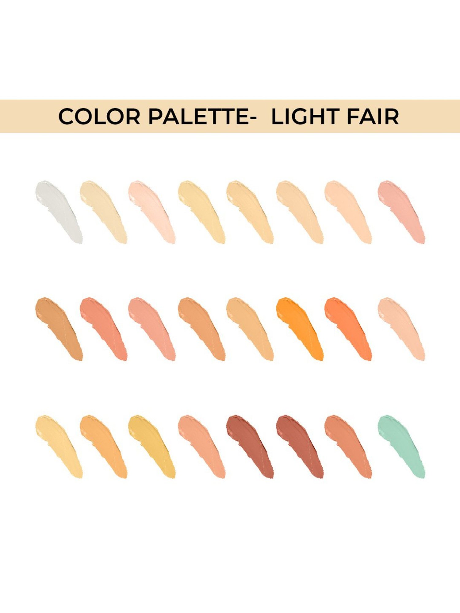 Dermablend Color Chart
