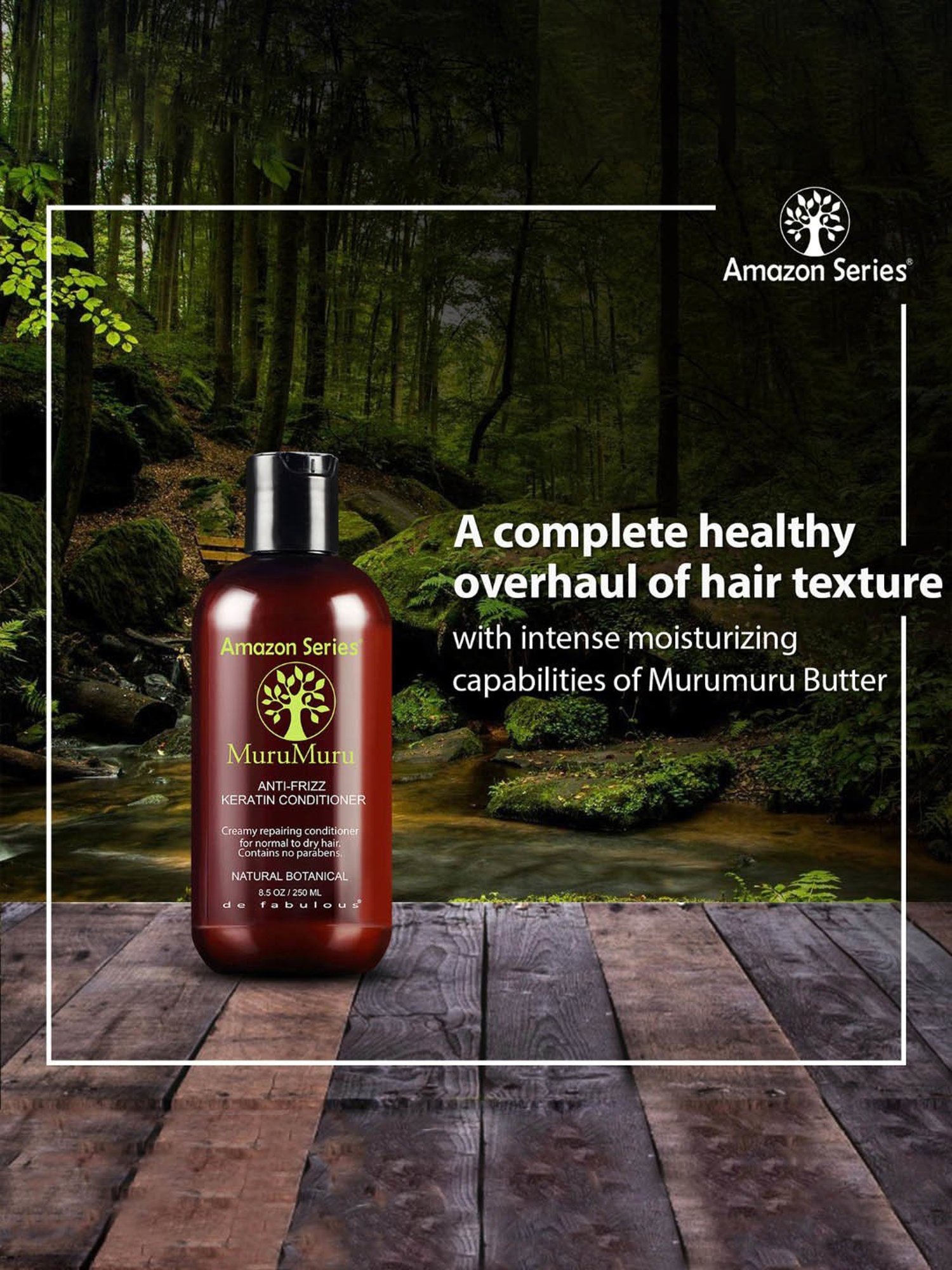 Amazon Series Murumuru Anti-Frizz Keratin Conditioner - 250 ml