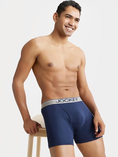 Jockey Boxers for Men in Deep Navy