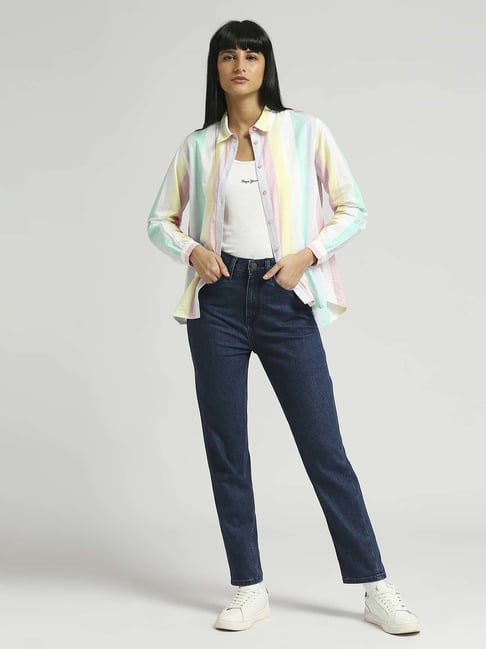 Women's Clothing Pepe Jeans Western wear Shirts with 100% Cotton Fabric